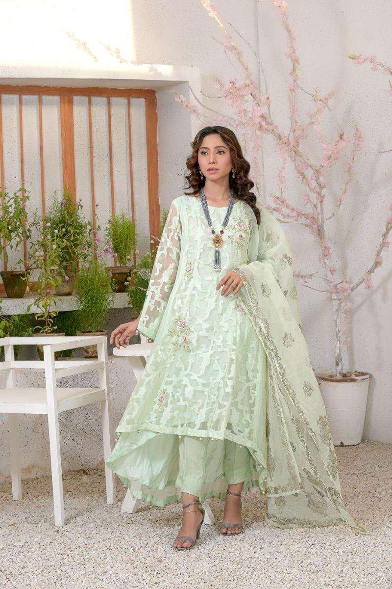 Ruby Couture - zohra jabeen - 3 Piece - Chiffon & Silk