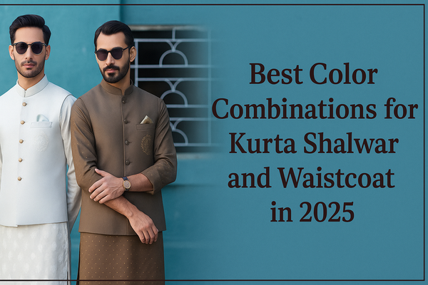 Best Color Combinations for Kurta Shalwar and Waistcoat | Outfit Ideas ...