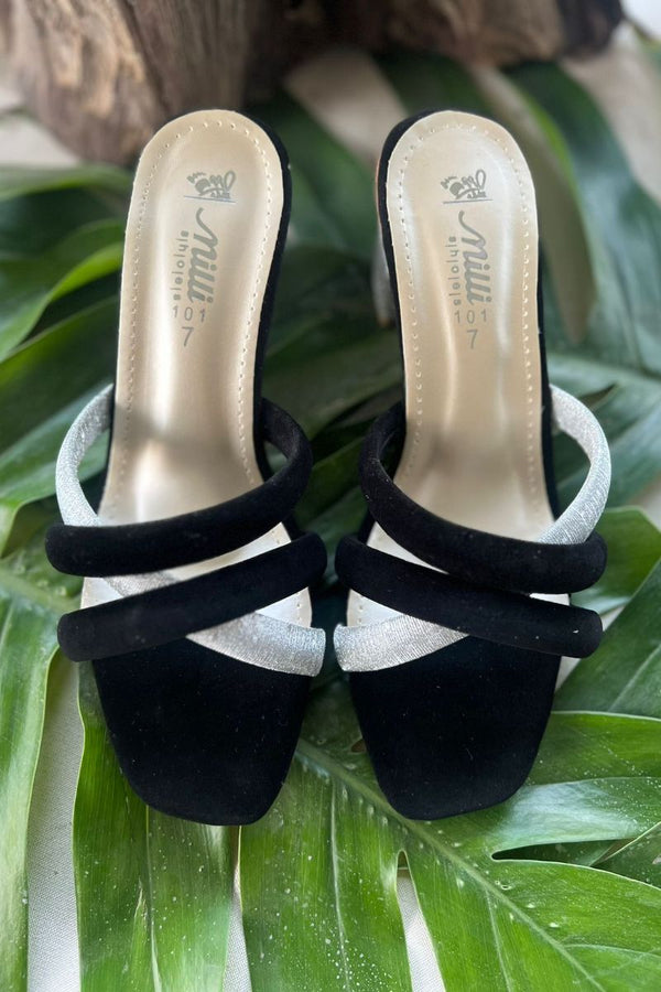 MILLI SHOES - Cross Strap Heels - Heels - Black - 1517 – Studio by TCS