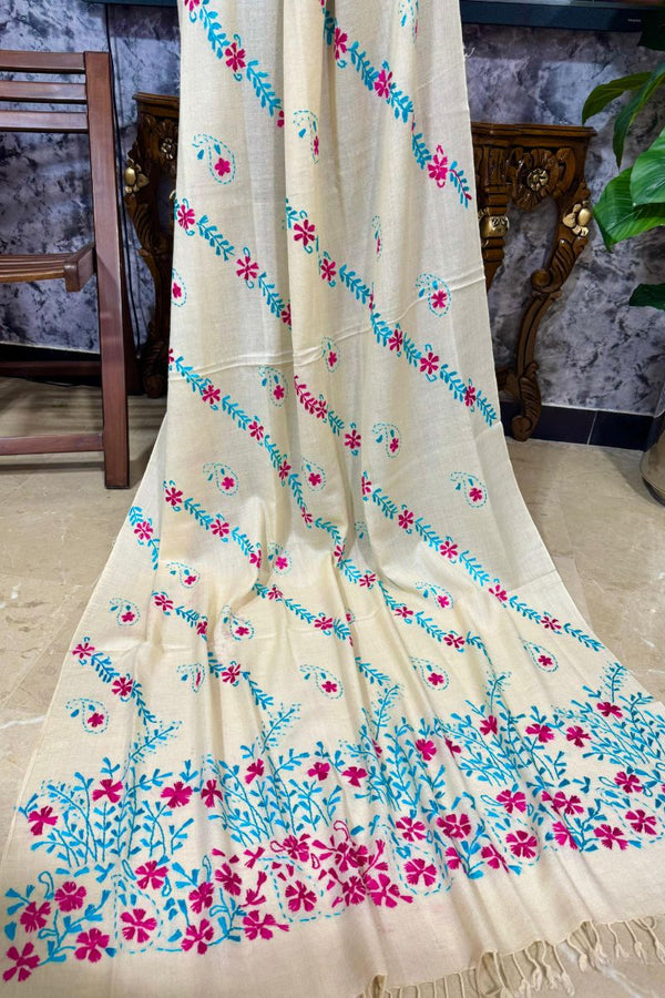 Designs by Amina - Hand Work - Wool Shawl - 1 Piece - 20 – Studio by TCS