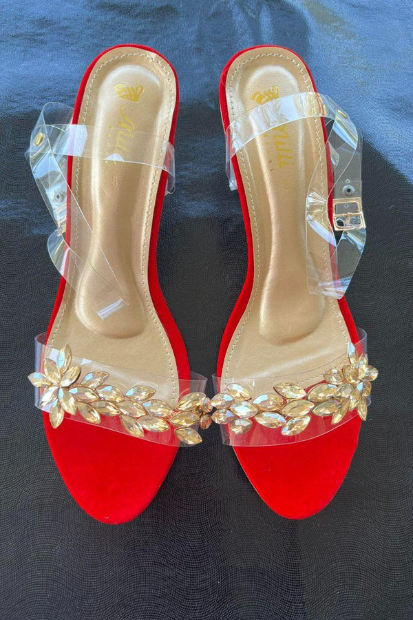 Milli Shoes - Strap Heels - Red - 3692 – Studio by TCS