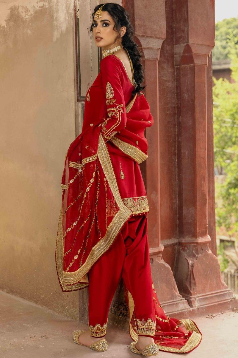 Basit Sipra - BAANO - Silk - Red - 2 Piece – Studio by TCS