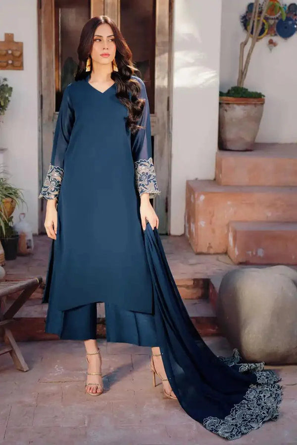 Natasha Kamal - Drew - Teal Co-ord Set - Georgette - 3 Piece – Studio ...