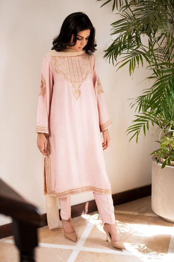 Kuli Jume - Fondo Rosa De Flores - Tea Pink - Silk - 3 Piece – Studio ...