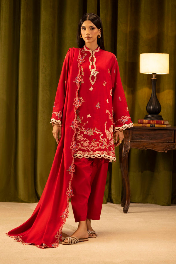 Sana Safinaz - Linen Muzlin - 3 Piece - Unstitched - M253-012B-3Cp ...