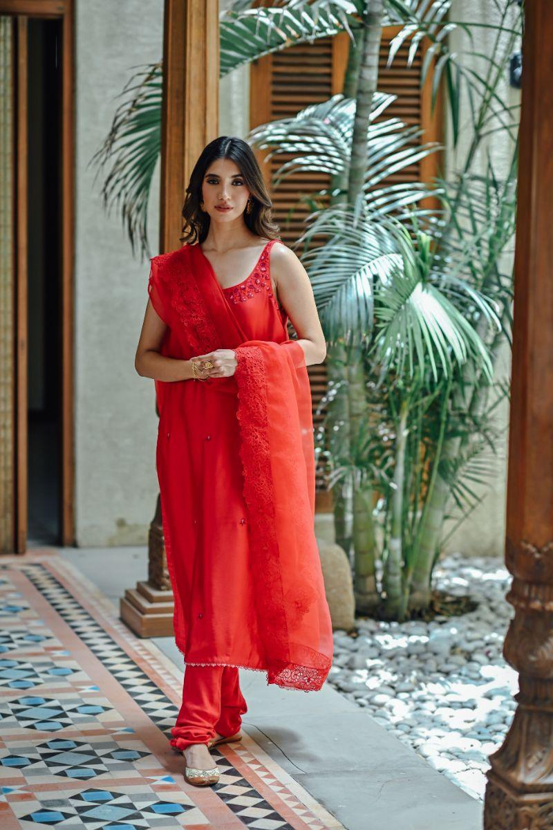 Pinktree - Red Rum - Silk - 3 Piece – Studio by TCS
