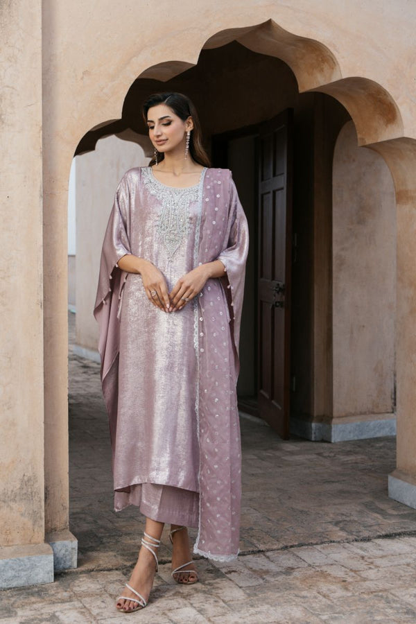 Natasha Kamal - ROSARIO - pink - Two Tonal Silk & Organza - 3 Piece ...