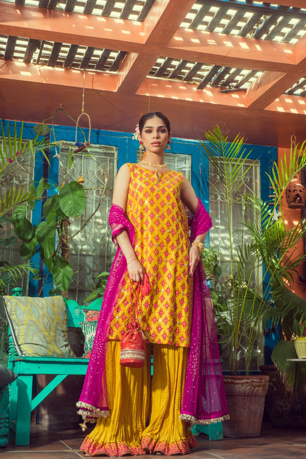 Yasmin Zaman - Sabrina - Yellow - 3 Piece – Studio by TCS
