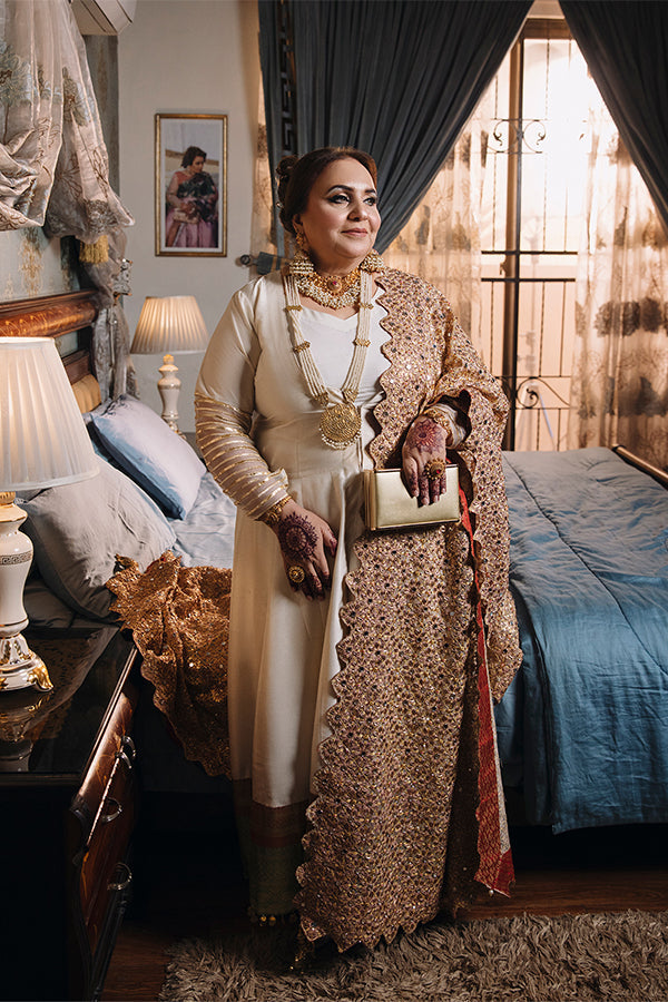 Arif Ashraf - Charishma - Ivory - Raw Silk - 3 Piece – Studio by TCS